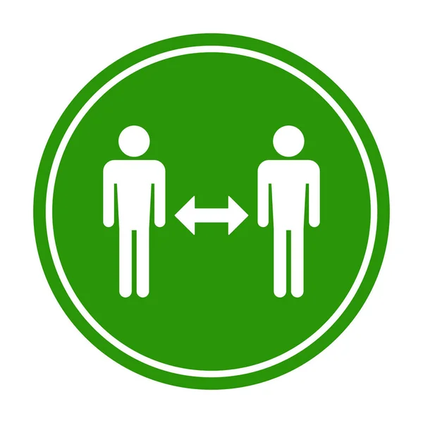 Maintaining Social Distance Meter Vector de stock #638100852 de ©robert6666