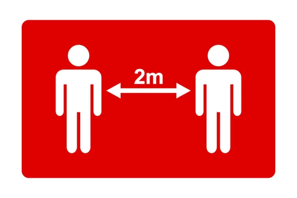 Maintaining Social Distance Meter Vector de stock #638100852 de ©robert6666