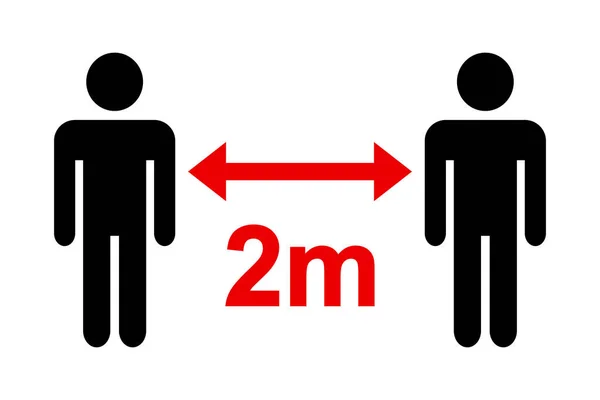 Maintaining Social Distance Meter Stock Vector by ©robert6666 638450486