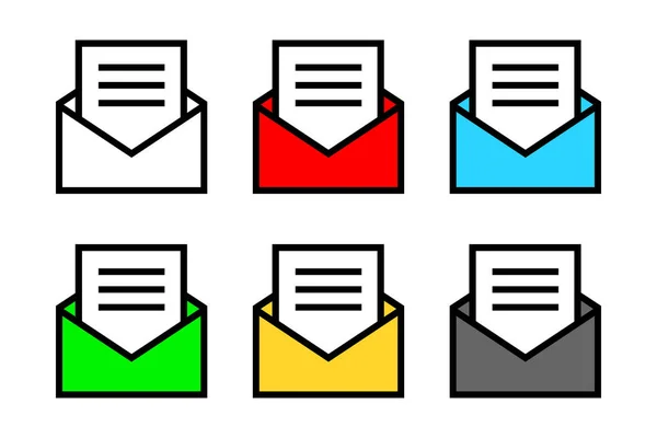 Email Icon White Background Stock Vector by ©robert6666 639348860