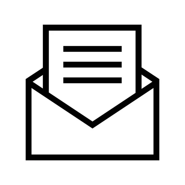 Mail Icon White Background Stock Vector by ©robert6666 638249346