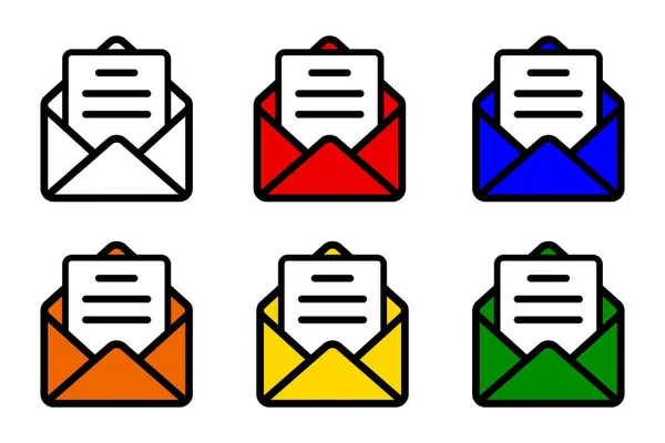 Mail Icon White Background Stock Vector by ©robert6666 638249346