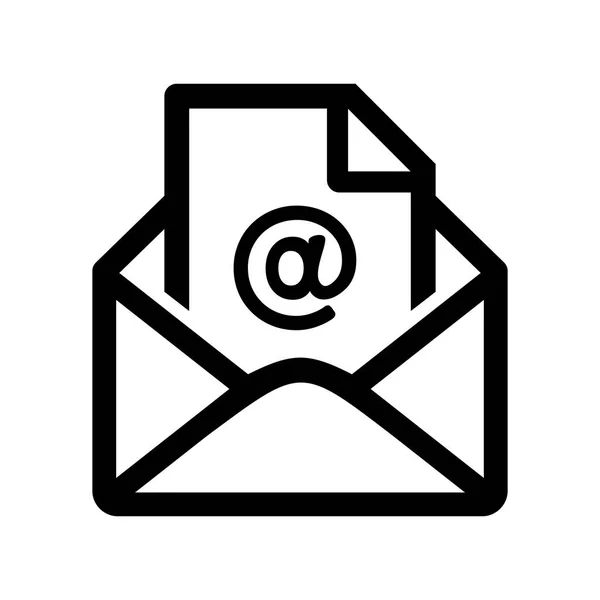 Email Icon White Background Stock Vector by ©robert6666 639348860