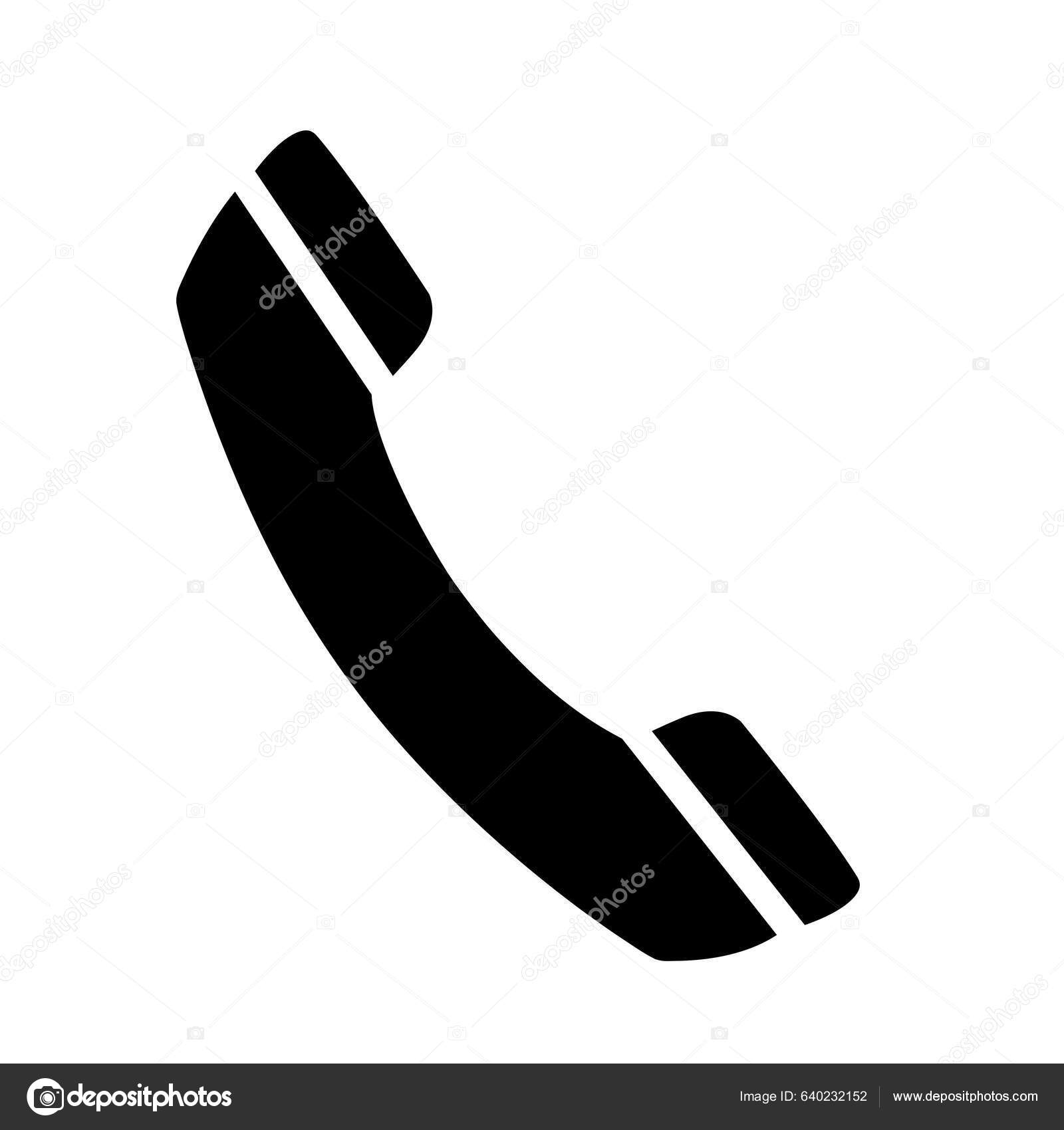 Ícone Telefone Fundo Branco imagem vetorial de robert6666© 640232152