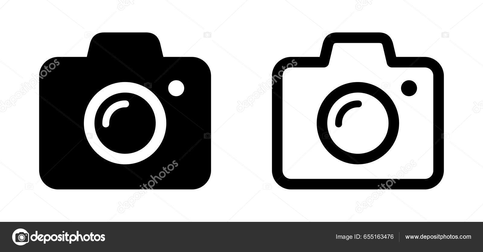 Camera Icon White Background Stock Vector by ©robert6666 655163476
