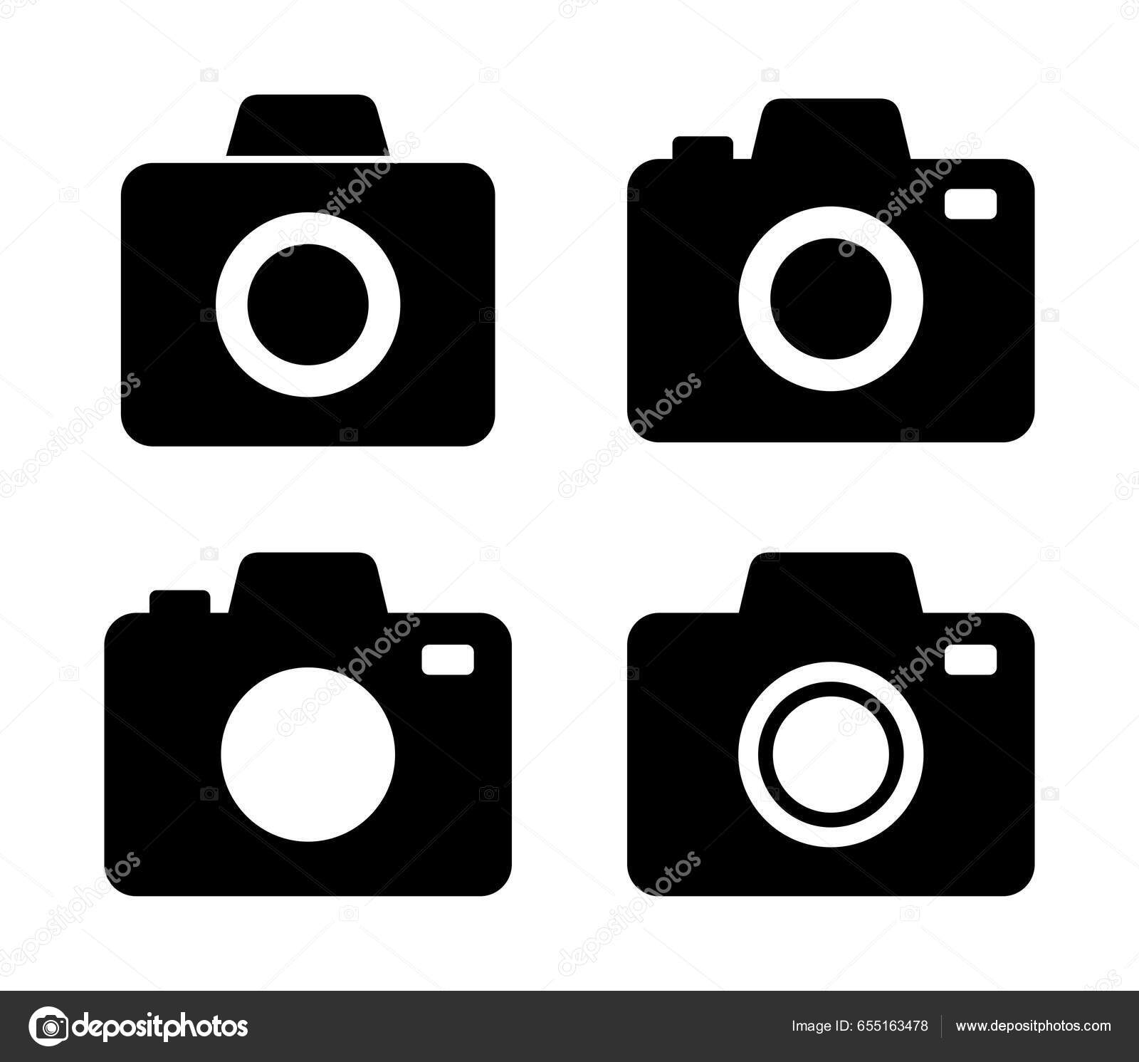 Camera Icon White Background Stock Vector by ©robert6666 655163478