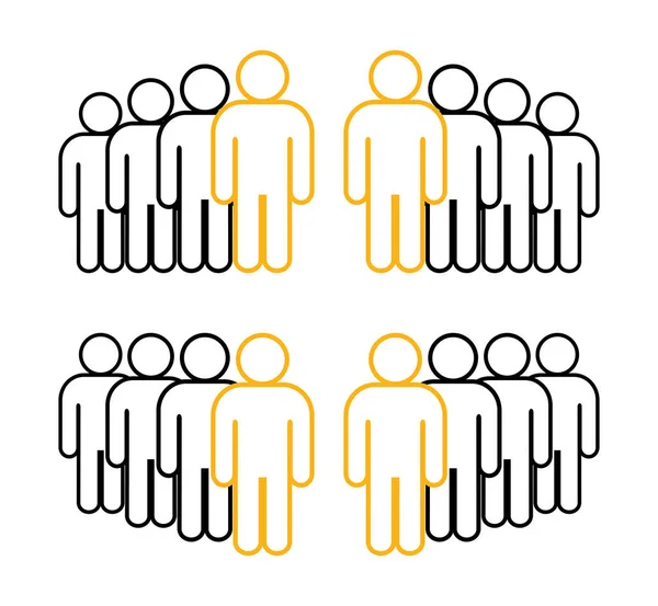 People Icon Set Crowd Symbol Stock Vector by ©robert6666 672049690