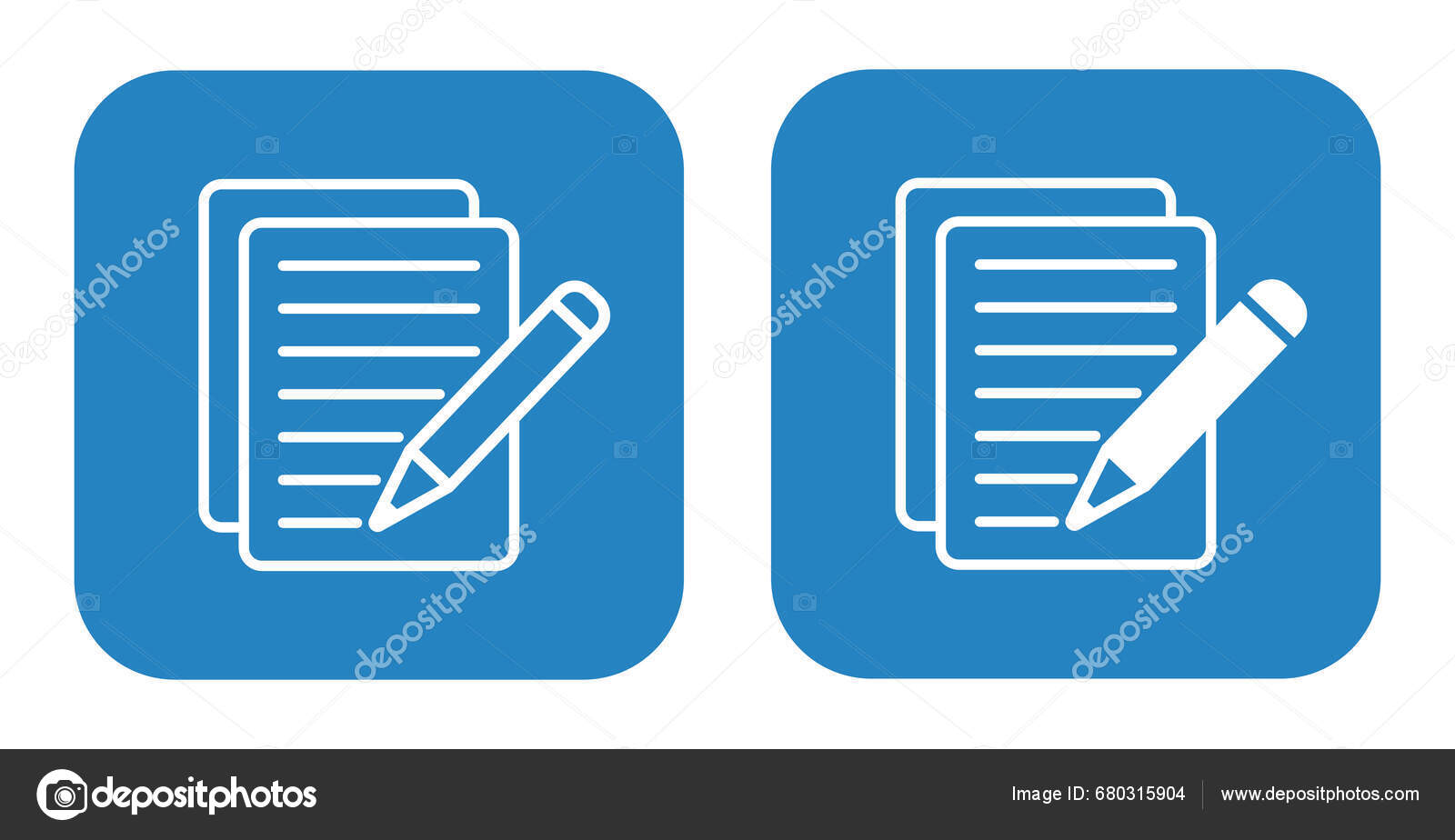 Notizbuch Symbol Mit Stift Vektordatei Stock-Vektorgrafik von ...