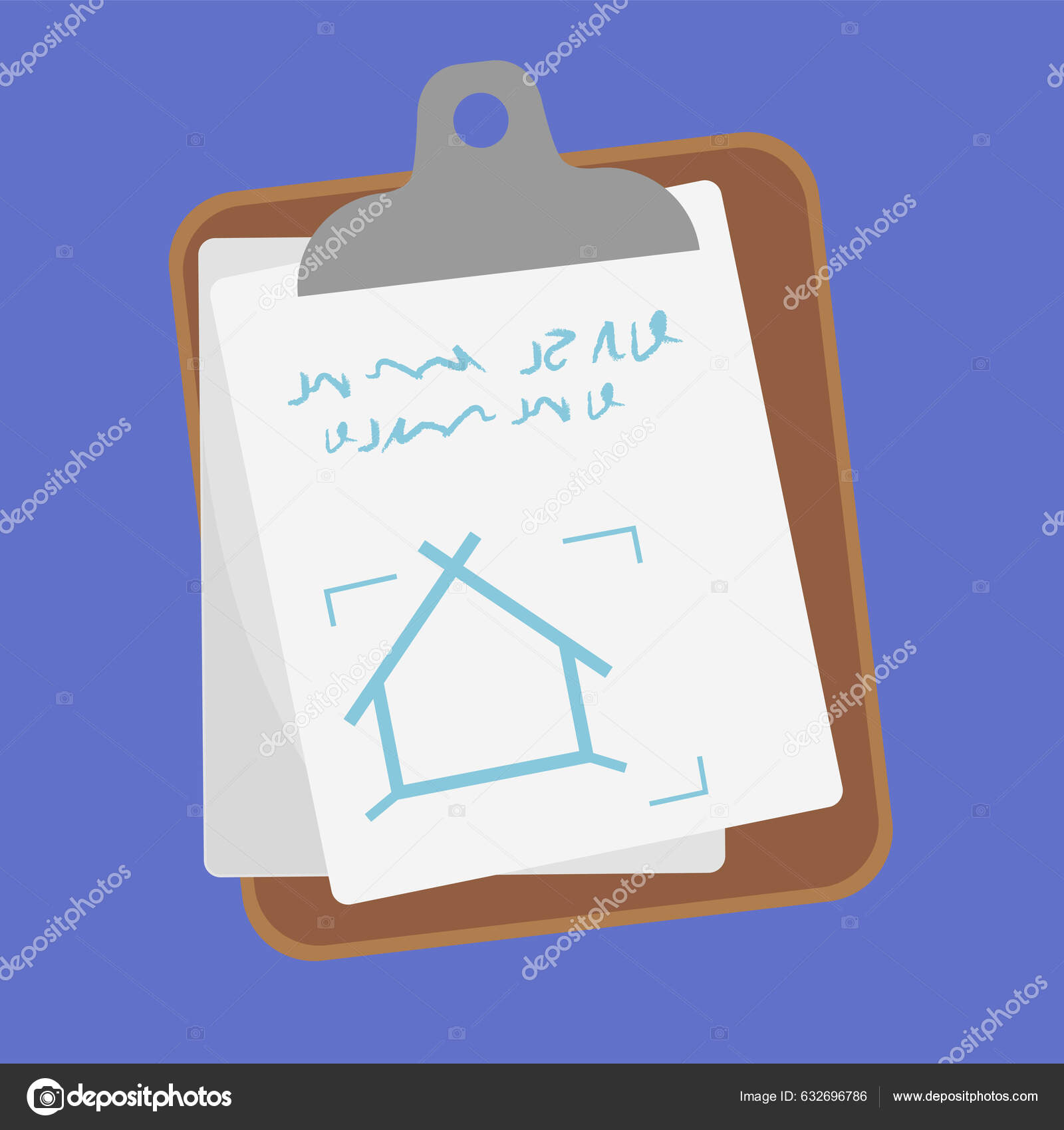 Vector Illustration Paper House Stock Vector by ©VolodymyrVoronov 632696786