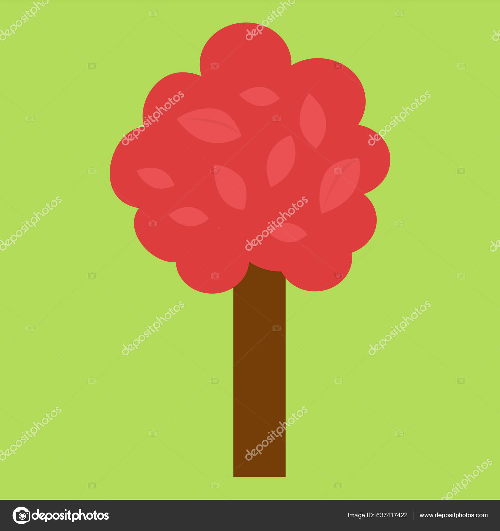 Vector Illustration Tree Icon Stock Vector by ©VolodymyrVoronov 637417422