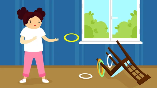 Children Playing Toys Room Illustration Stock Vector by ...