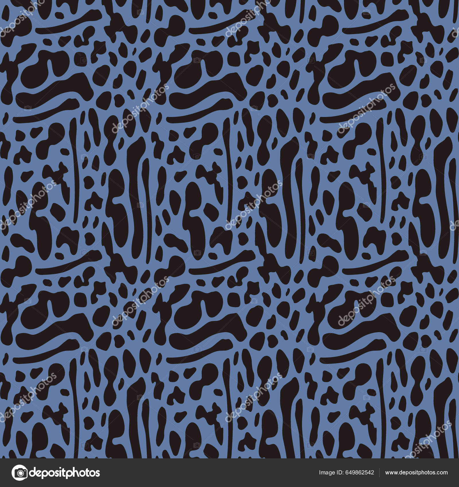 Poison Dart Frog Skin Vector Repeat Pattern Black Light Purple Stock ...