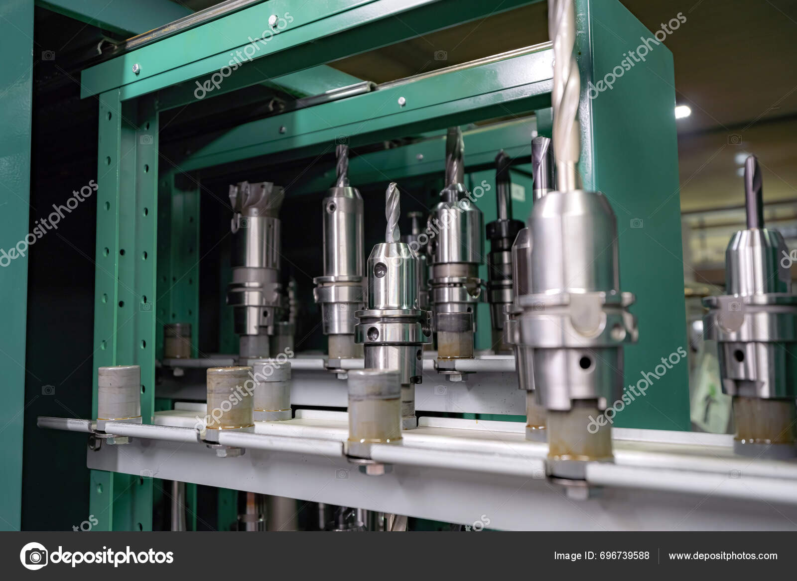 Metal Cutting Cutters Cnc Machine Tool Rack — Stock Photo © andov ...