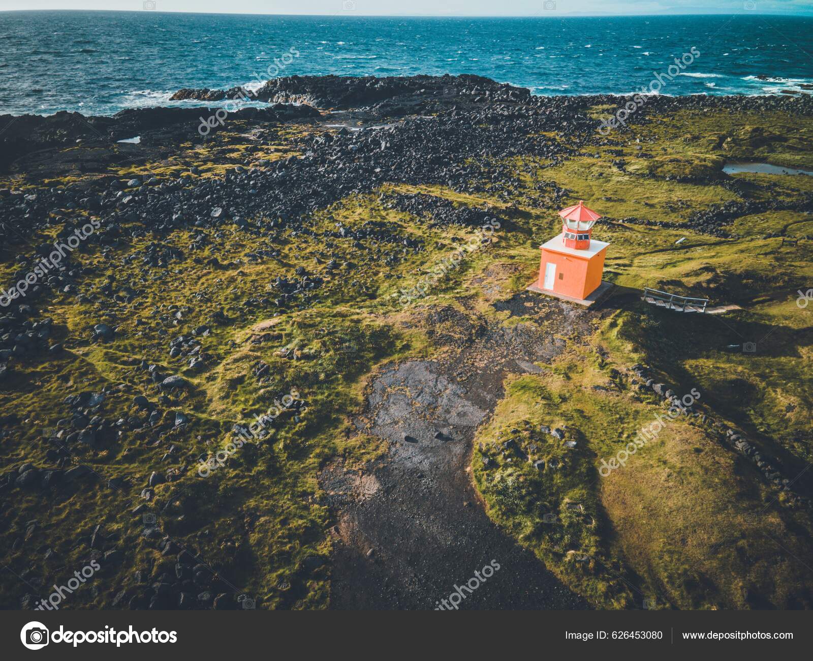 Ondverdarnes Lighthouse Snaefellsness Peninsula Iceland Stock Photo by ...