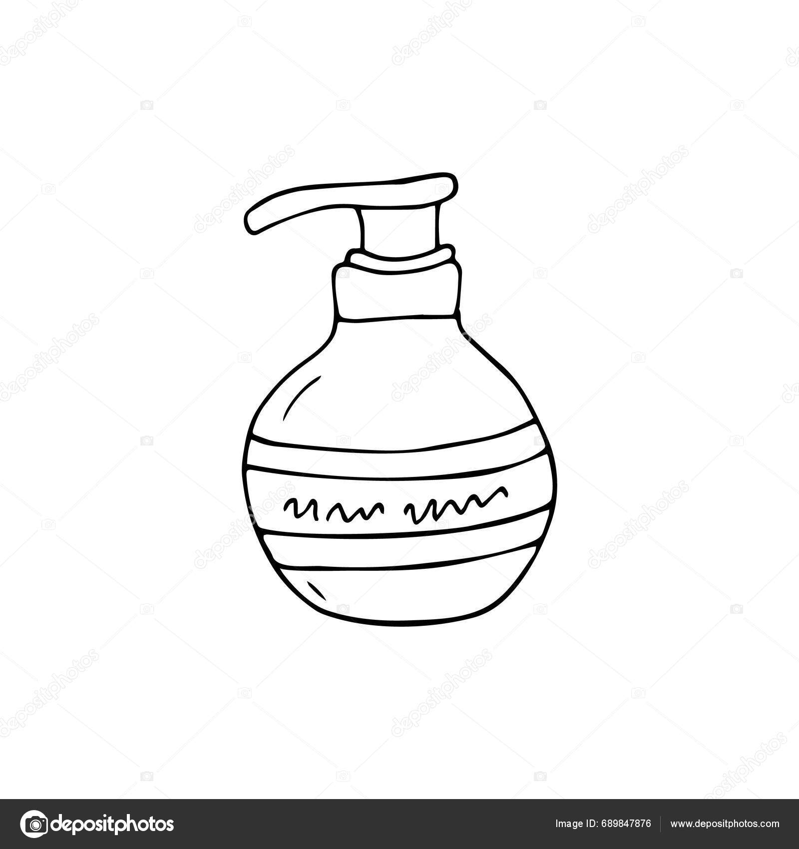 Hand Drawn Iron Vector Illustration Isolated White Background Stock ...