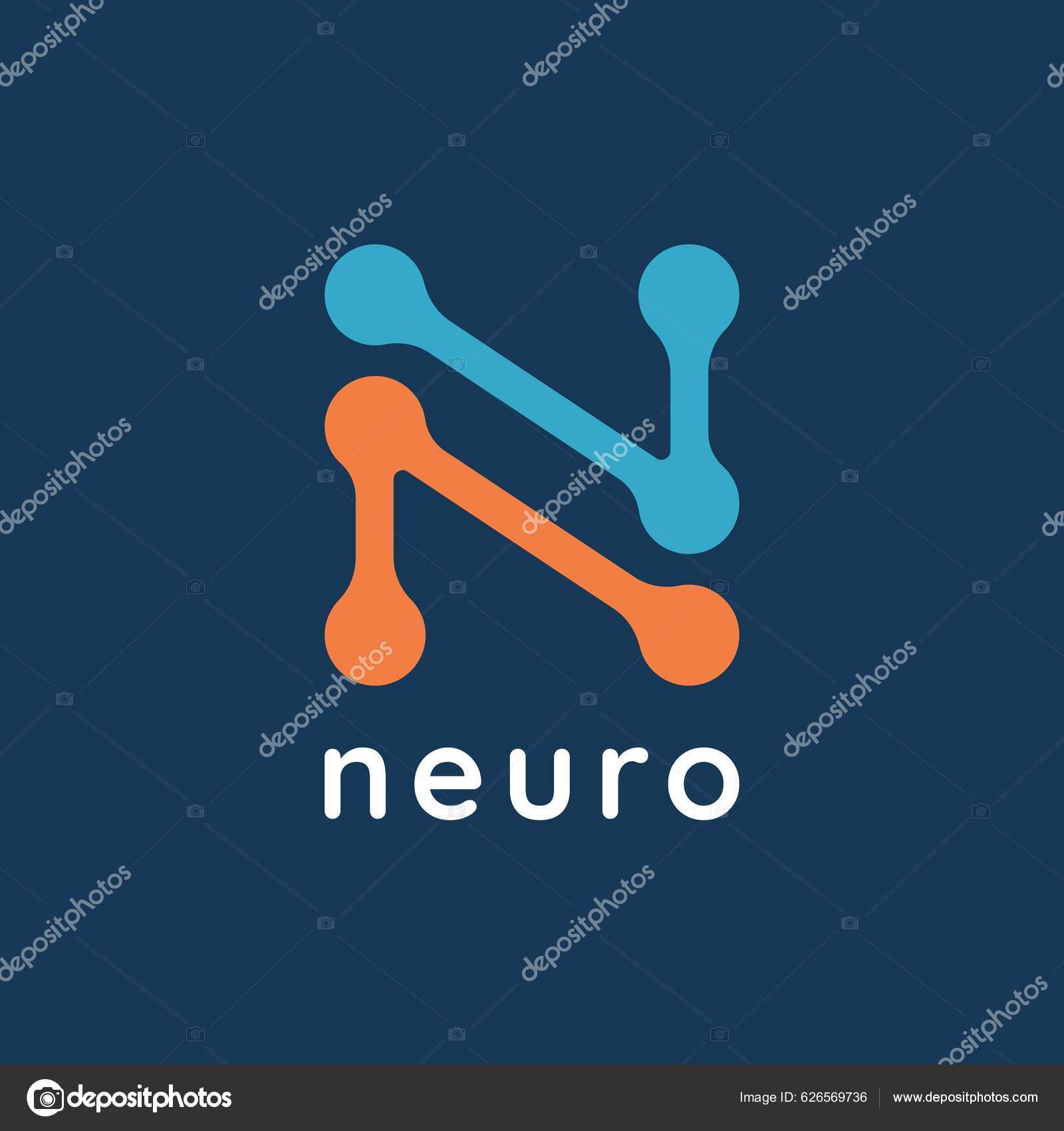 Letra Molecule Logo Neurônio Com Alfabeto Vector Molecular Connection ...