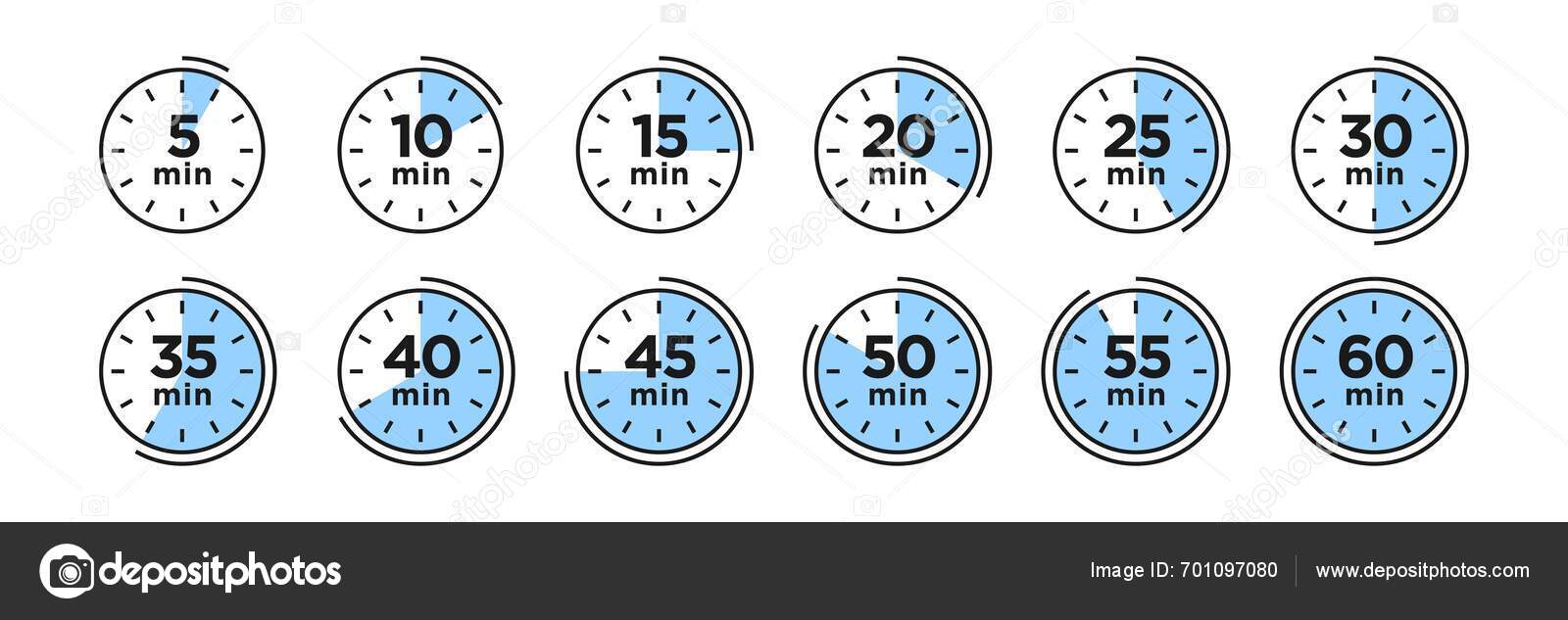 Timer Clock Stopwatch Isolated Set Icons Countdown Timer Symbol Icon ... Timer Clock Stopwatch Isolated Set Icons Countdown Timer Symbol Icon ...