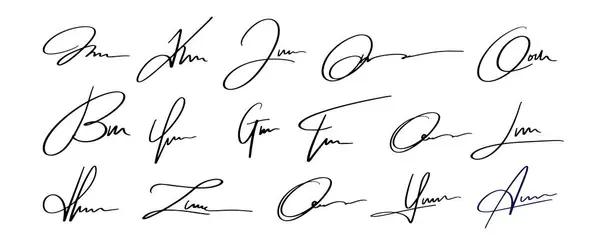 Signature Vector Images | Depositphotos