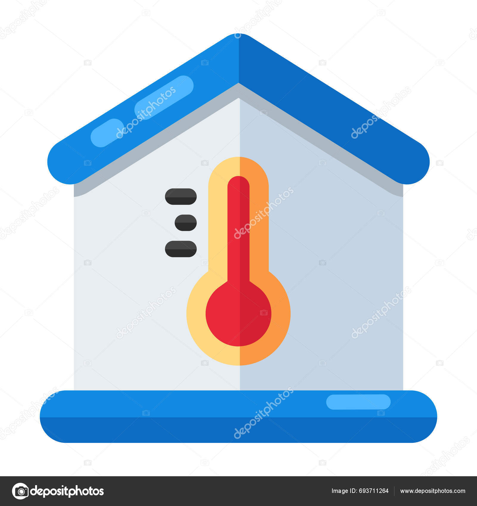 Perfect Design Icon Home Temperature Stock Vector by ©Vectorsclub933 ...