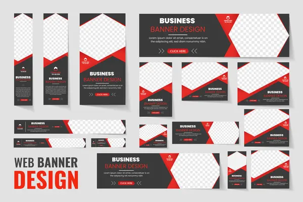 Web banner red Vector Images | Depositphotos