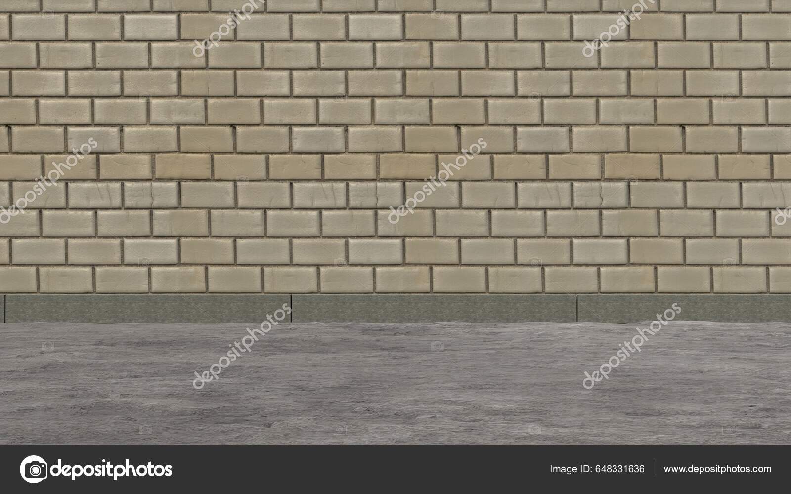 Brick Asphalt Beige Tile Wall Clean Empty Wall Old Atmosphere — Stock ...