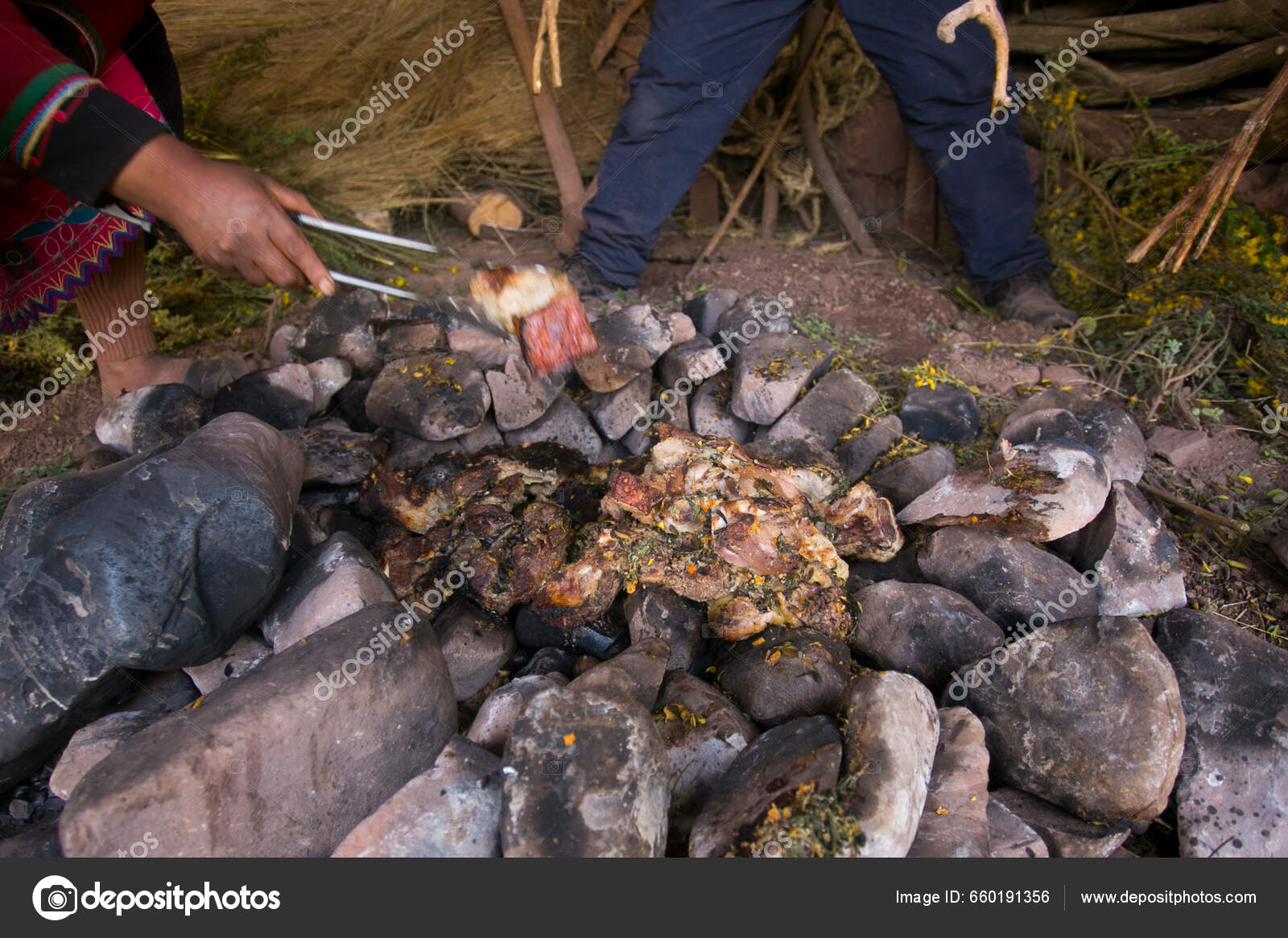Basic Ingredients Pachamanca Ceremony Peru Pachamanca Ceremony Lamb ...