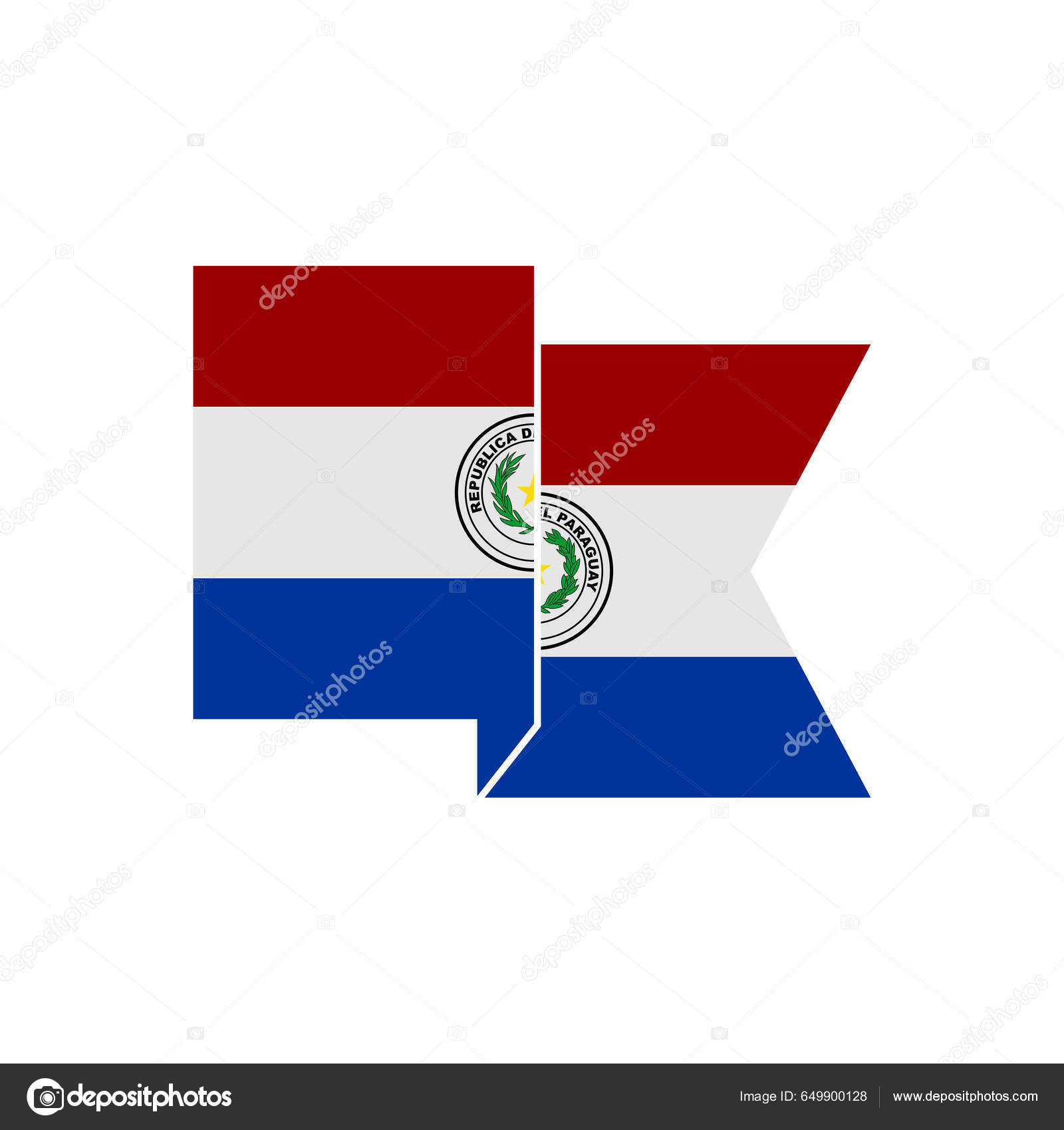 Paraguay Flags Icon Set Paraguay Independence Day Icon Set Vector Stock ...