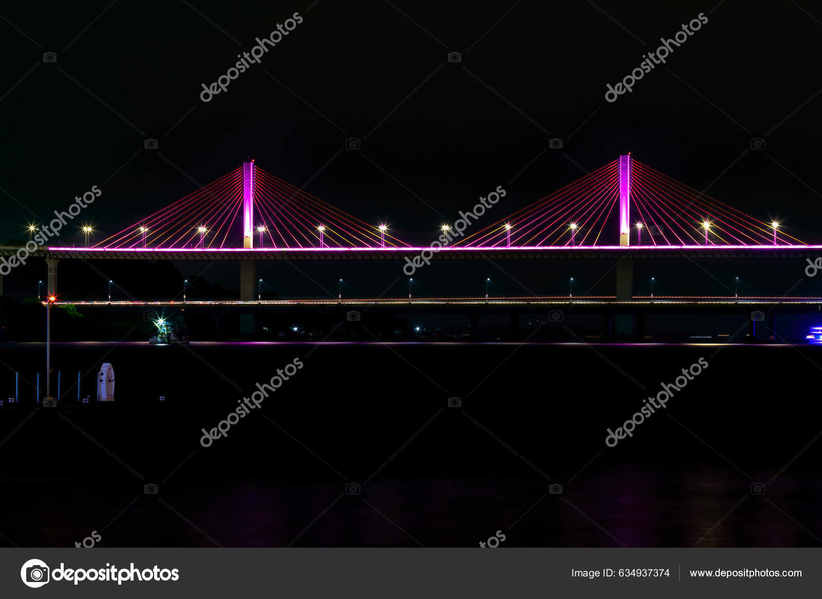 Atal Setu Bridge Panjim Goa India Atal Setu Cable Stayed: fotografía de ...
