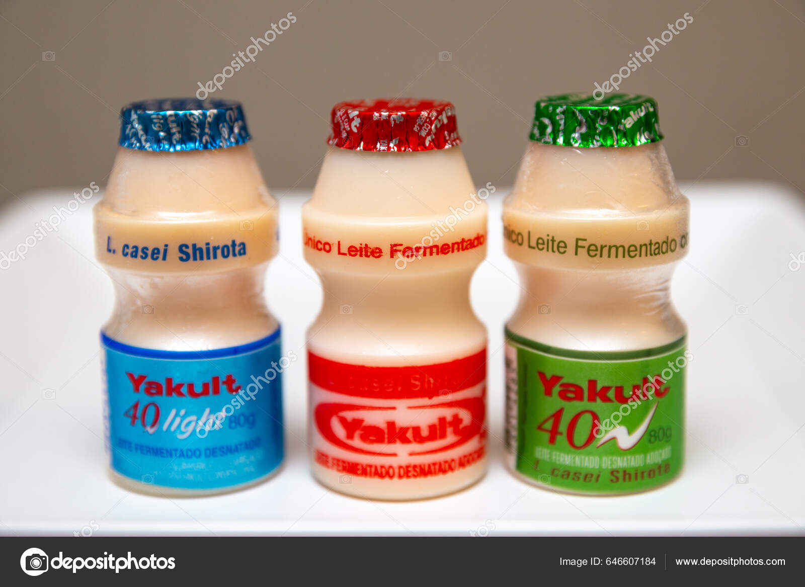Yakult Traditional Probiotic Fermented Drink Lactobacilus Casei Shirota – Stock Editorial Photo ...