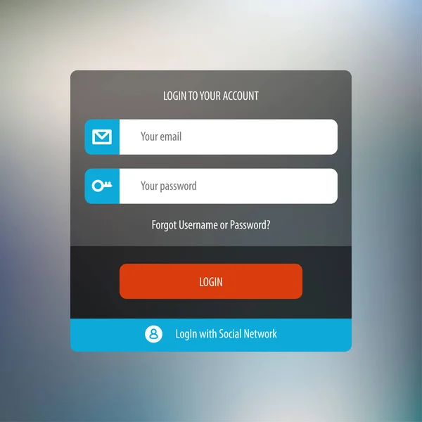 Halaman Formulir Log Masuk Vektor Ilustrasi Eps Vektor Stok oleh ...