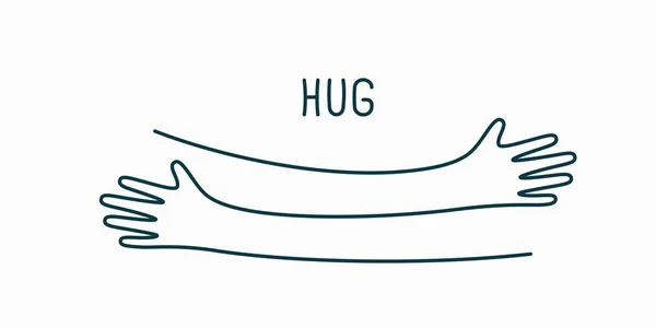 Free Hugs Simple Conceptual Illustration Vector de stock #633377284 de ...