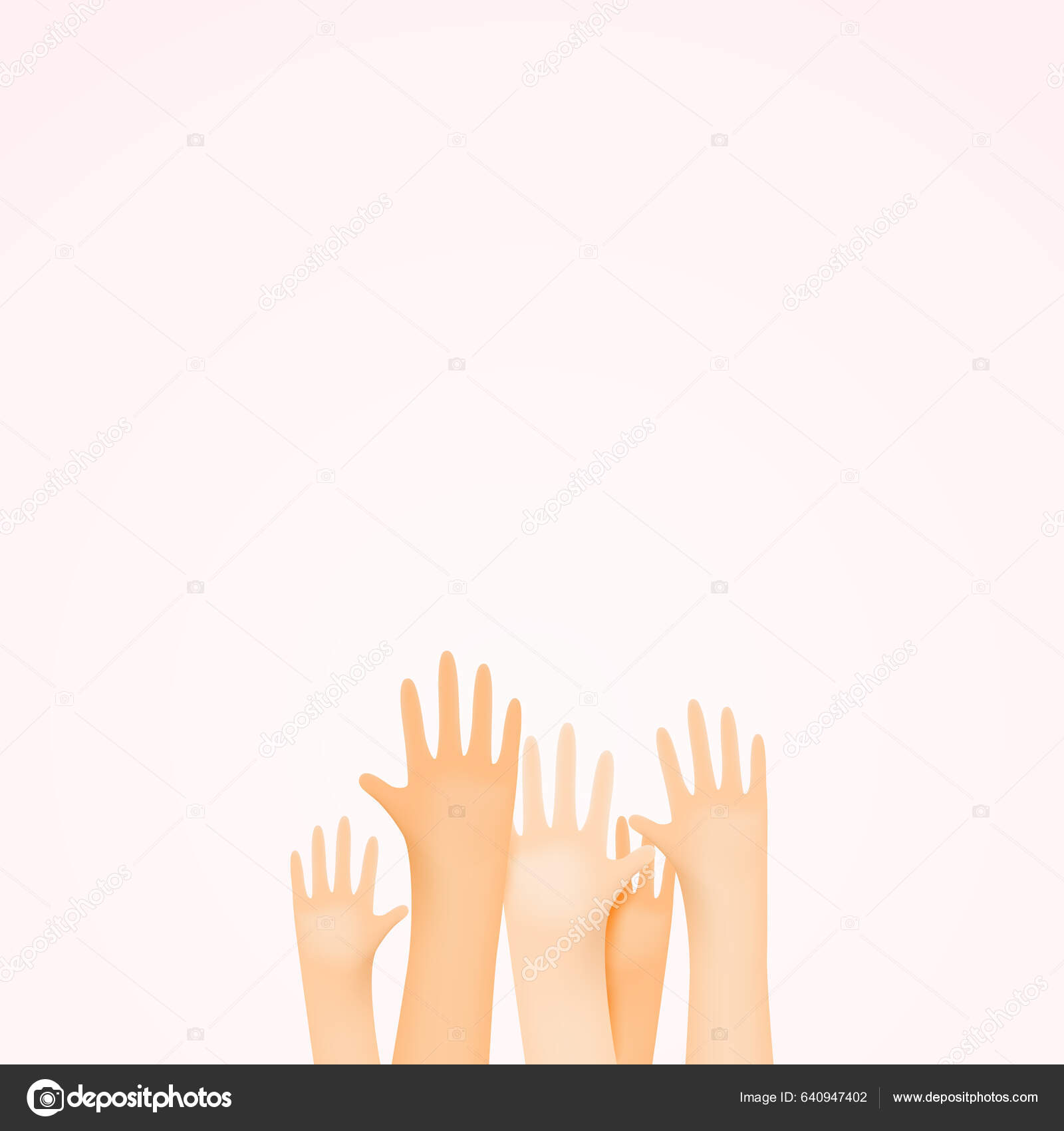 Many Human Hands Illustration Stock Vector by ©tutti_fruttii 640947402