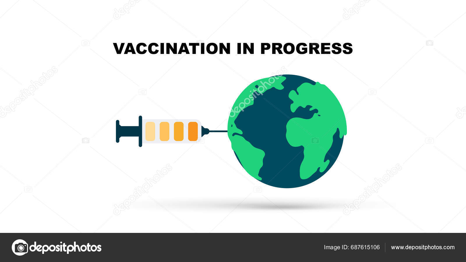 Vaccination Progress Simple Illustration Stock Vector by ©tutti_fruttii ...