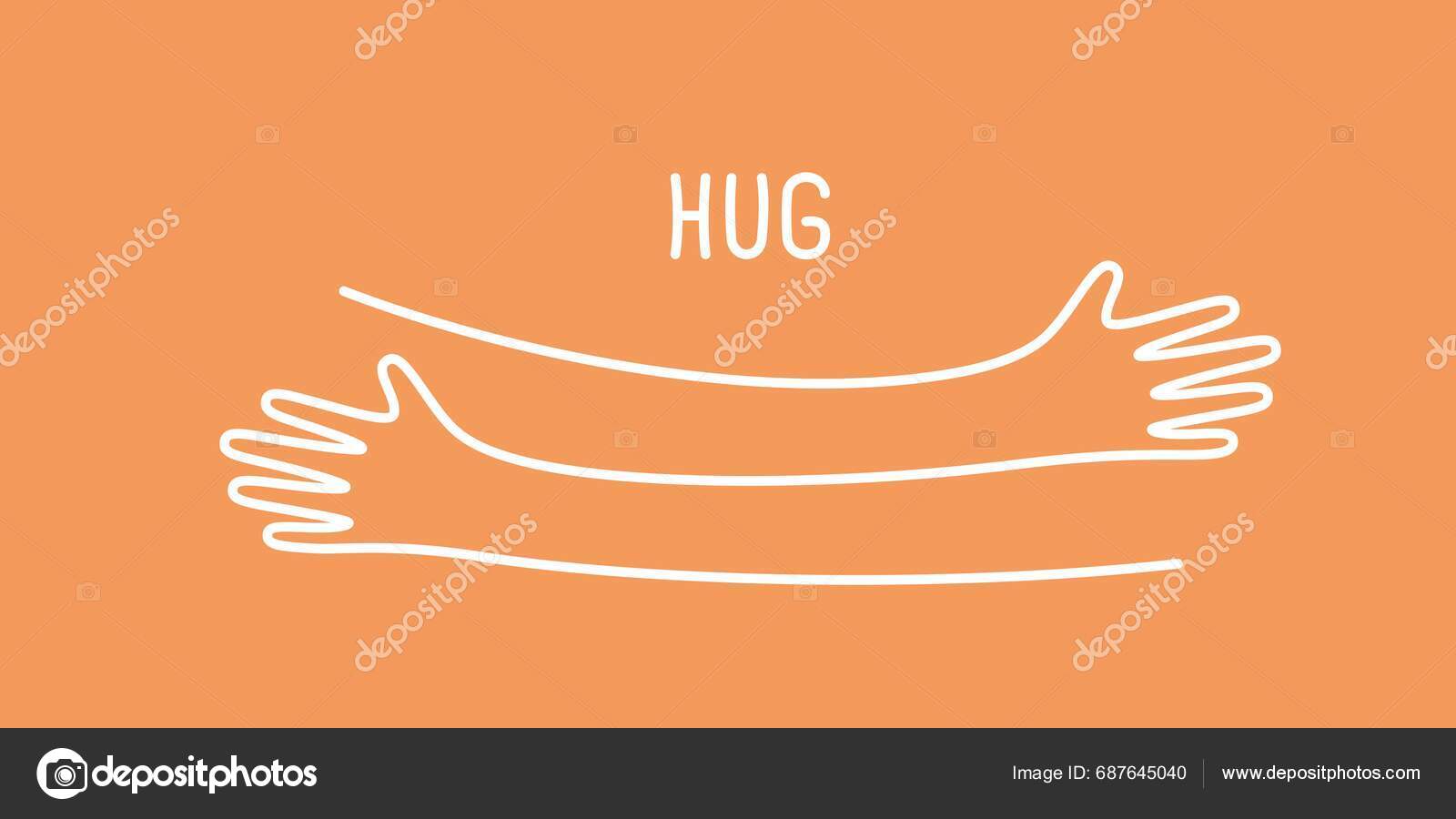 Hands Hugs Simple Vector Illustration Stock Vector by ©tutti_fruttii ...