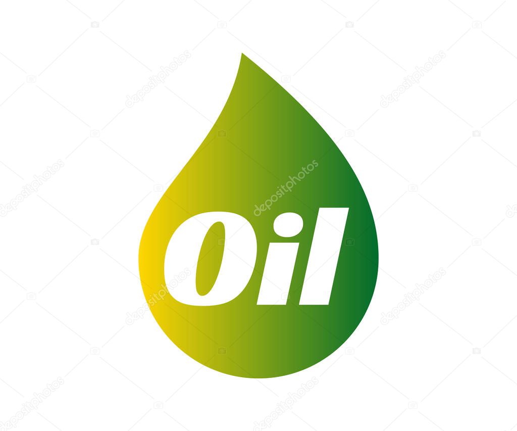 Aceite gotas icono del logotipo elementos de plantilla de diseño. Icono del aceite orgánico en ...