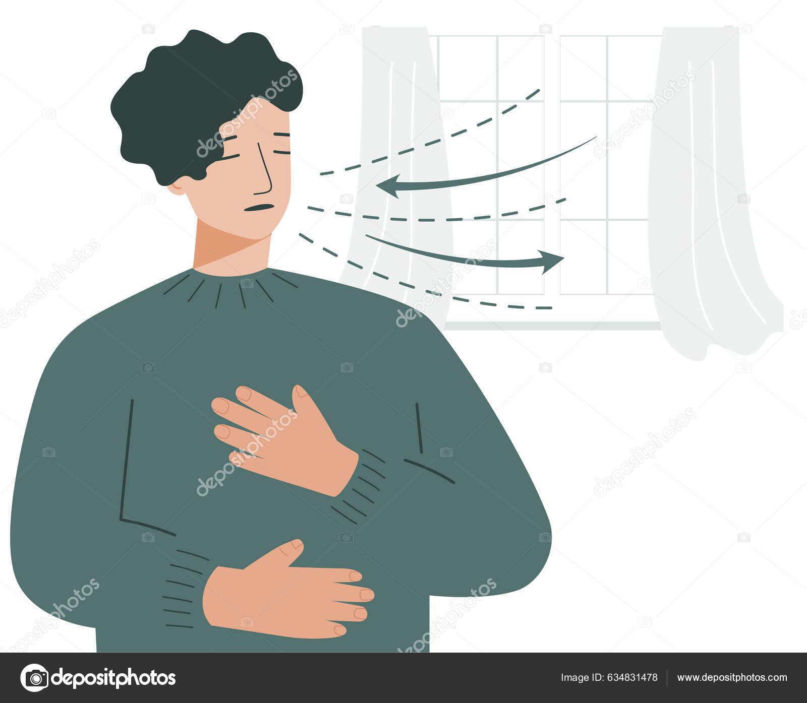 Breathing Fresh Air Cartoon