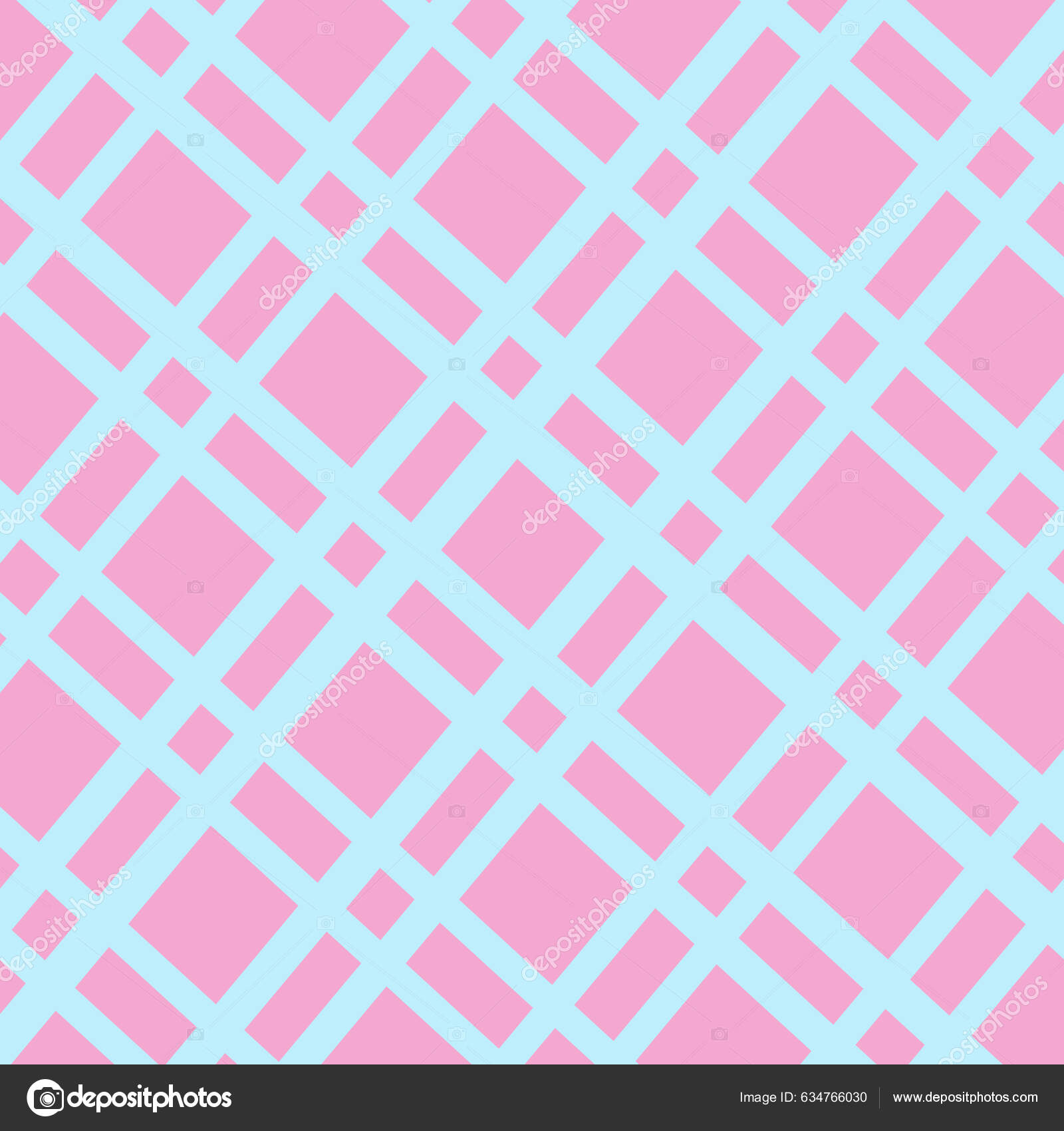 Sweet Pink Background Light Blue Striped Pattern Stock Vector Image by ...