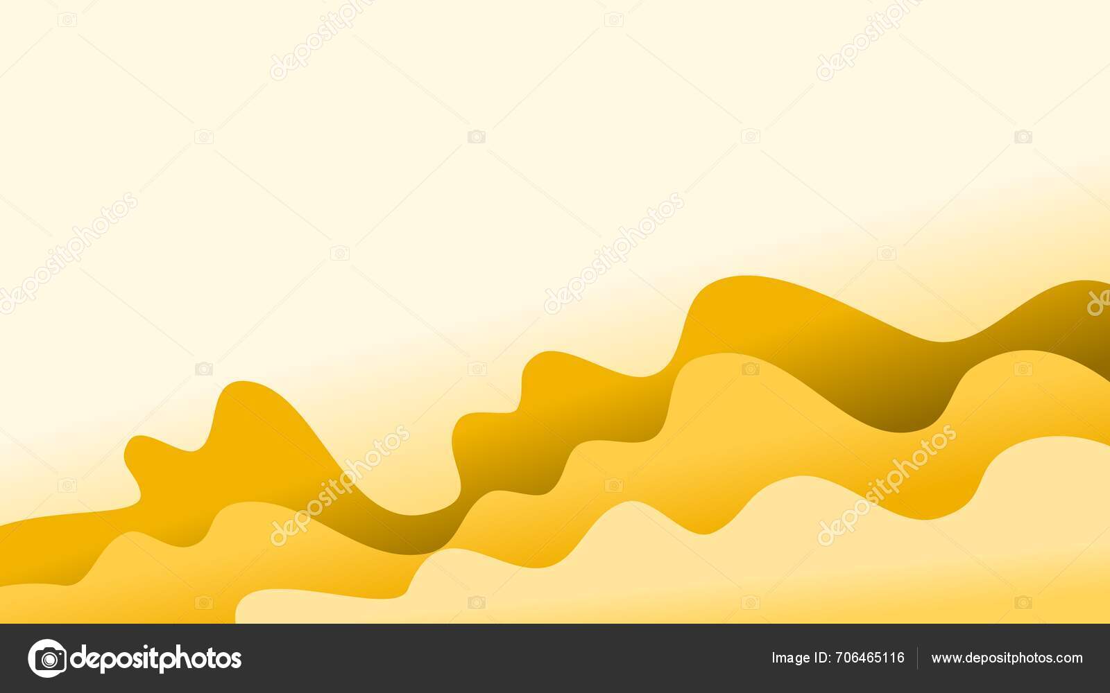 Golden Sand Waves Overlay Simple Presentation Background Stock Vector ...