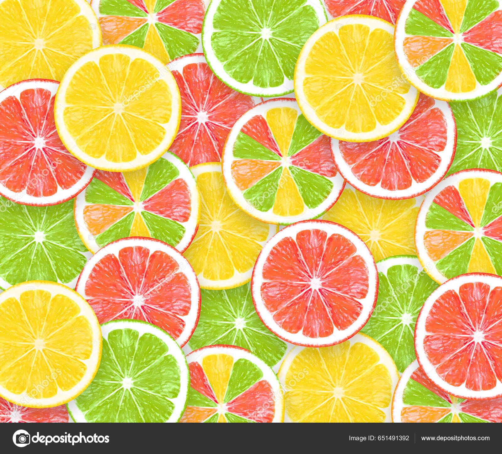 Colored Sliced Lemons Background Texture Fresh Yellow Green Red Fruits ...