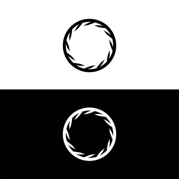 Bundar Bingkai Banner Melingkar Perbatasan Logo Vektor Lingkaran Vektor ...