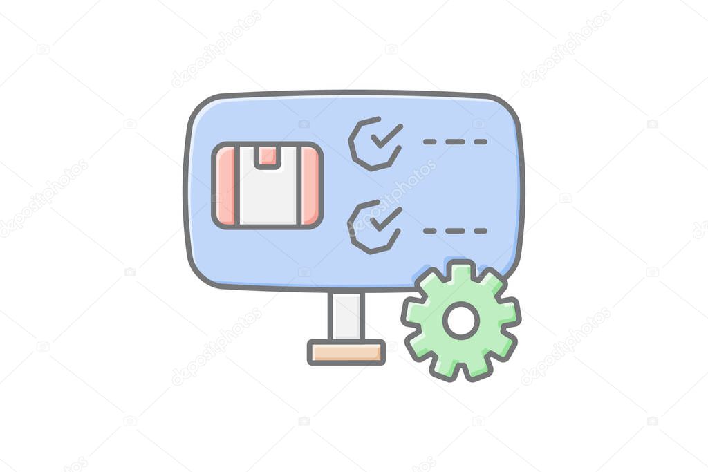 Icono de órdenes personalizables, órdenes personalizadas, construir su ...