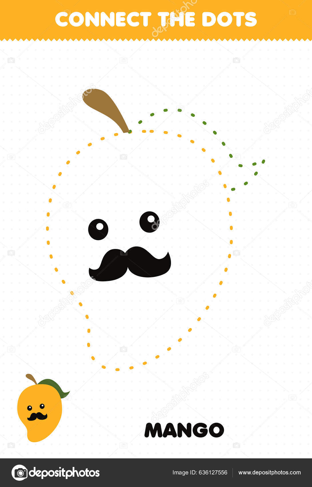 Education Game Children Connect Dots Handwriting Practice Cute Cartoon ...