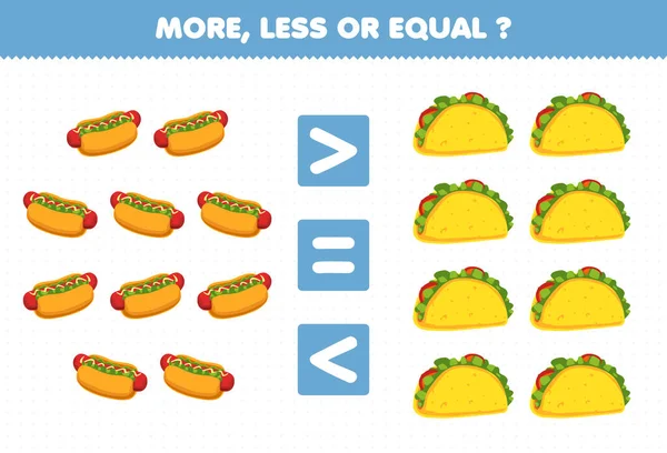 Education Game Children Counting How Many Cartoon Food Beef Cheese ...