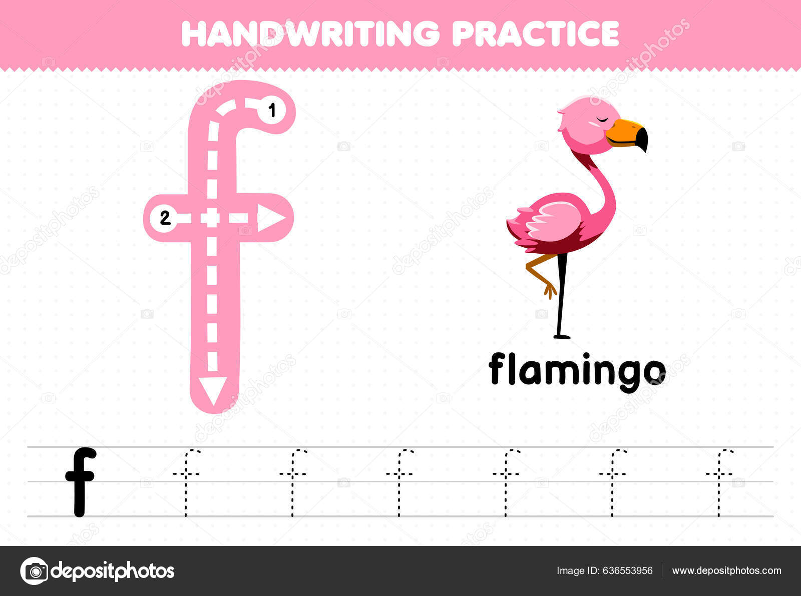 Image vectorielle Education Game Children Handwriting Practice ...