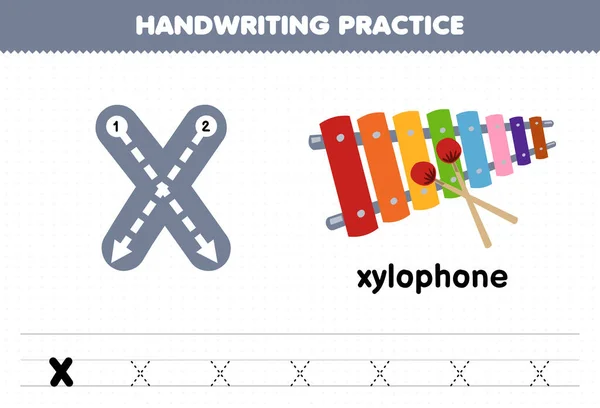 Education Game Children Handwriting Practice Lowercase Letters Violin ...