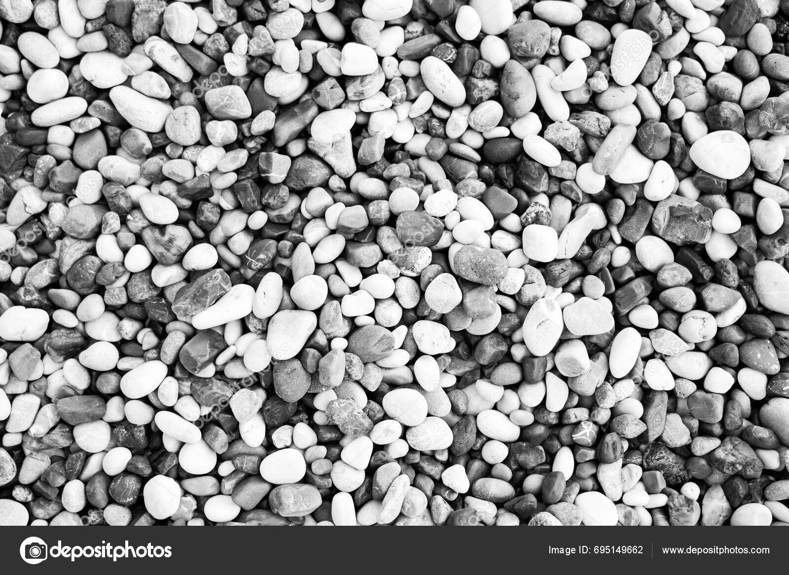 Close Pebble Beach Pebbles Background — Stock Photo © EllyMiller #695149662
