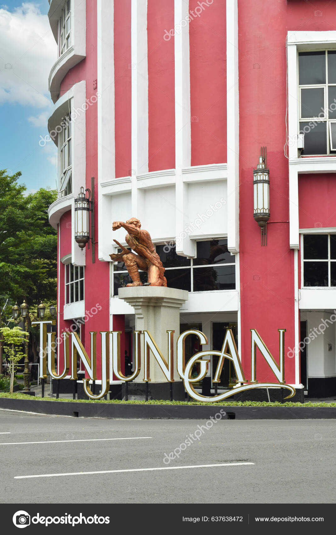 Surabaya Desember 2022 Surabaya Museum Siola Building Tunjungan Street ...