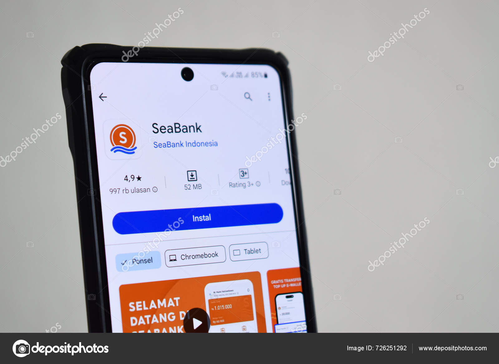 Pasuruan Indonesia June 2024 Seabank App Google Playstore Seabank ...