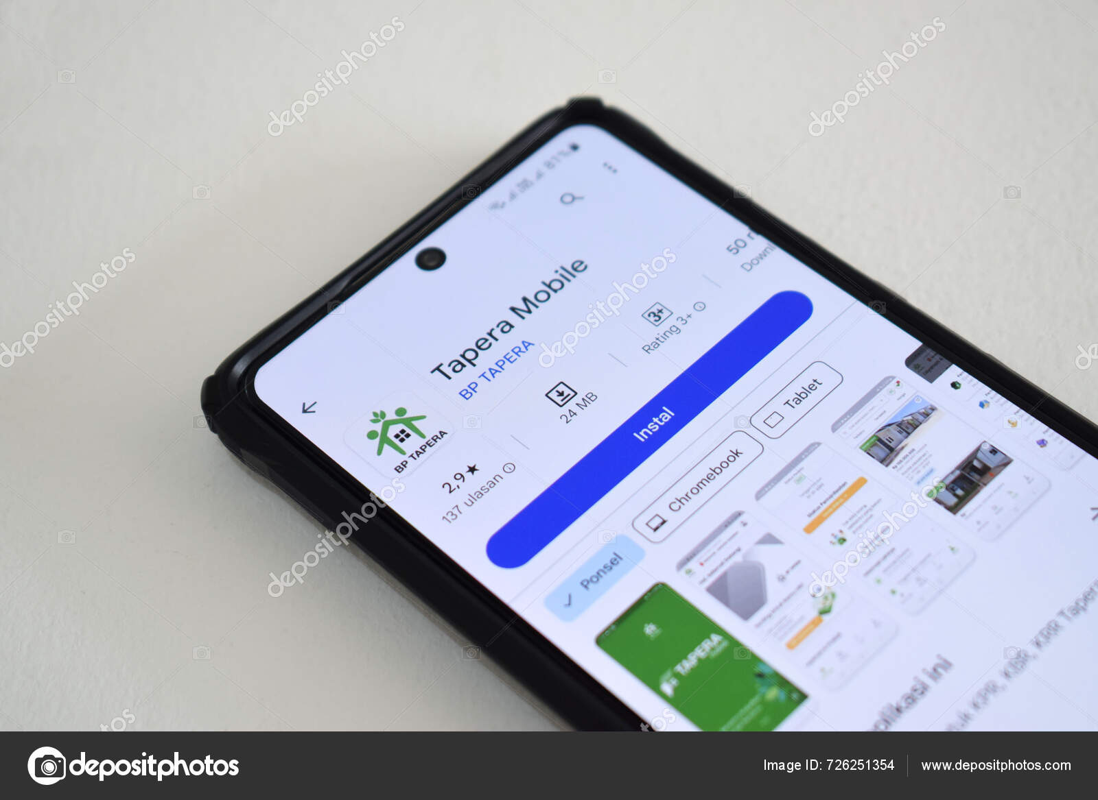 Pasuruan Indonesia Junio 2024 Tapera Mobile App Google Play Store ...