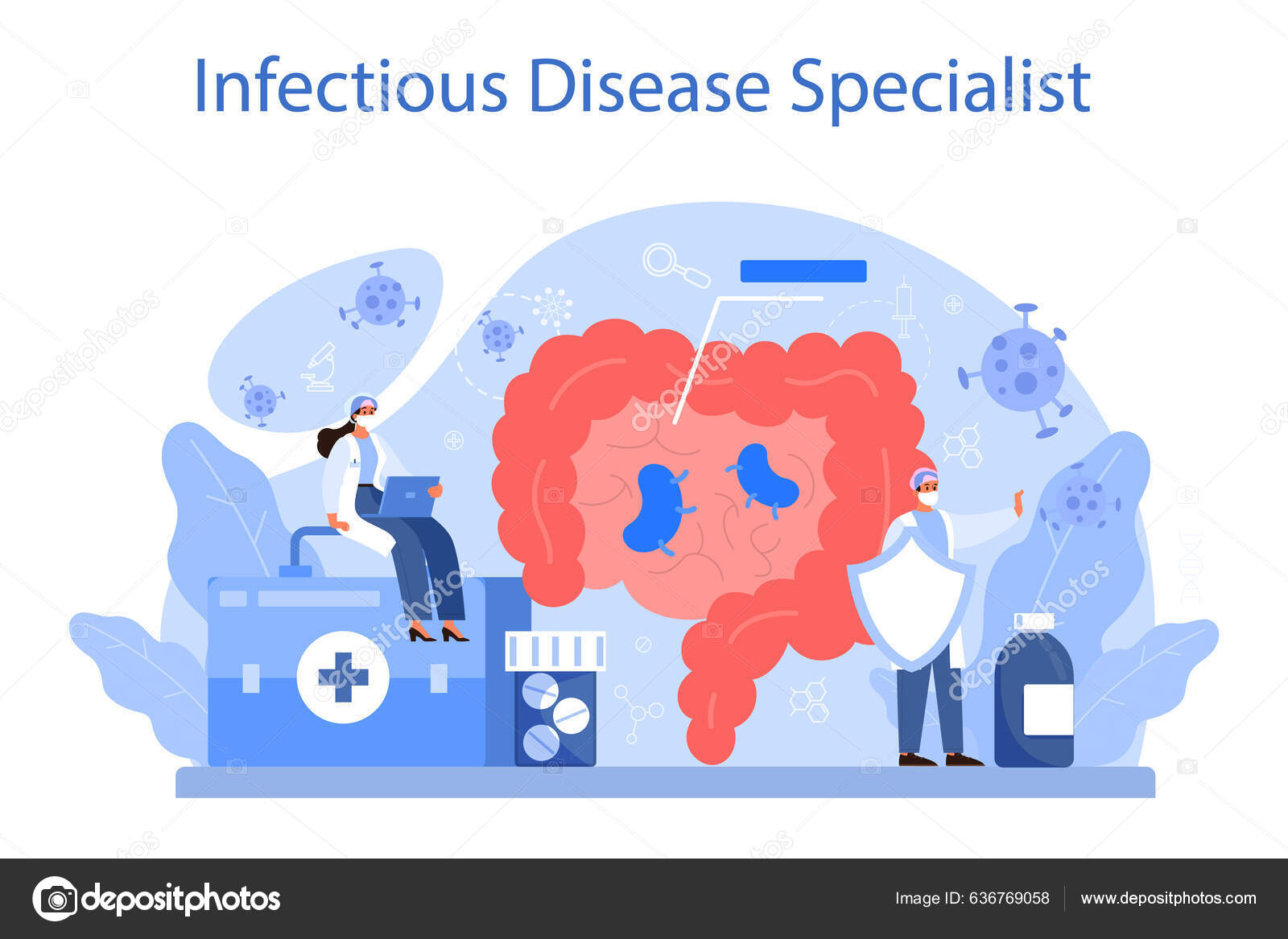 Professional Infectionist Infection Disease Specialist Treating ...